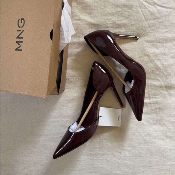 Mango | Shoes | Mango Deep Burgundy Heels | Poshmark